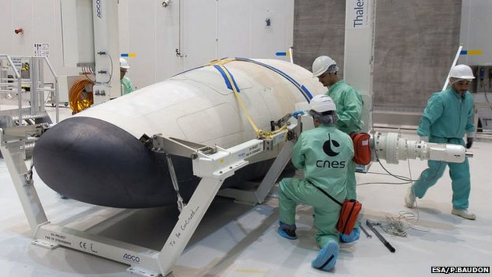 Europe's mini-space shuttle returns - BBC News