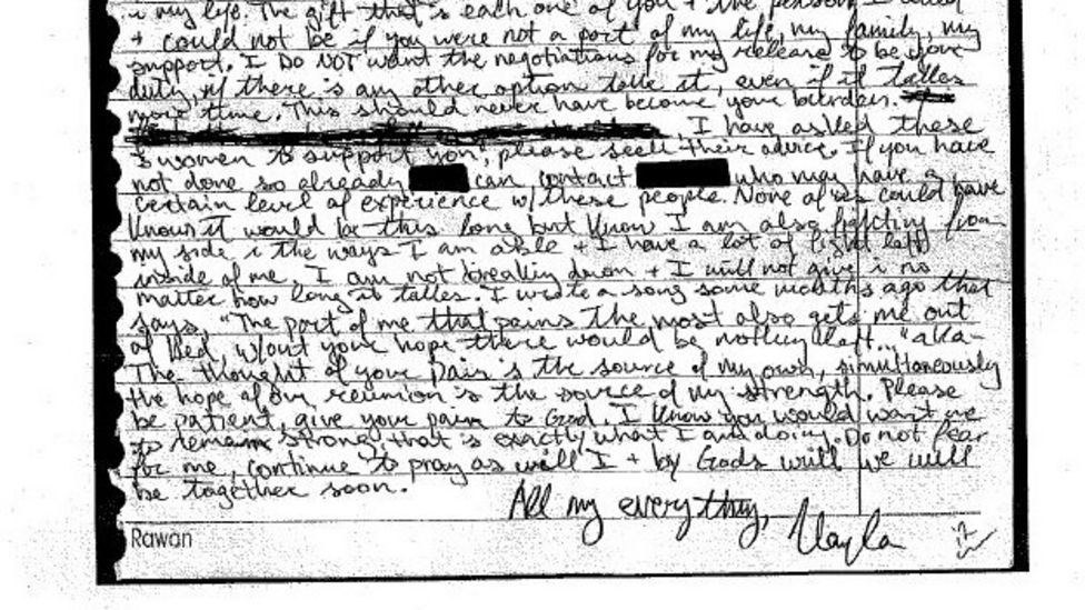 Kayla Mueller's letter from captivity before her death - BBC News
