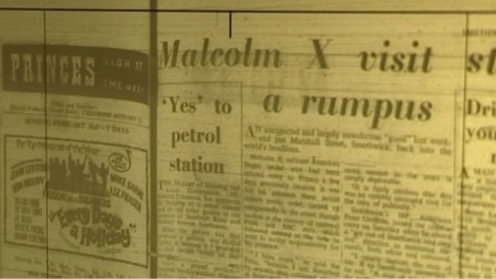 Malcolm X's visit to Smethwick remembered in pictures - BBC News