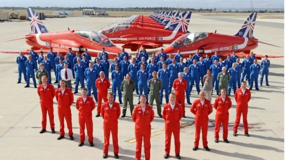 Red Arrows reveal new union jack tail design - BBC News