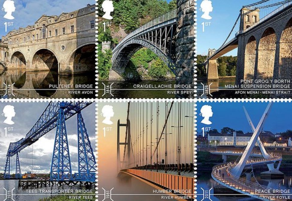 Royal Mail stamps celebrate landmark bridges - BBC News