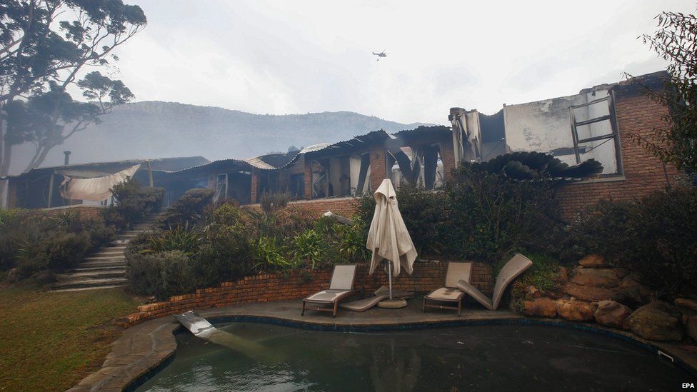 Cape Town wildfires in pictures - BBC News