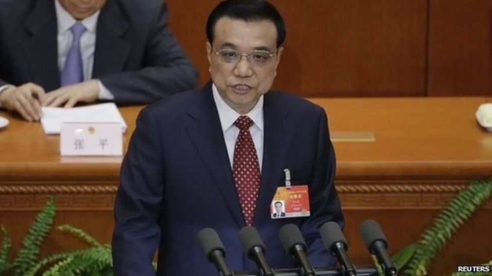 China's Premier Li Keqiang sets out economic goals - BBC News
