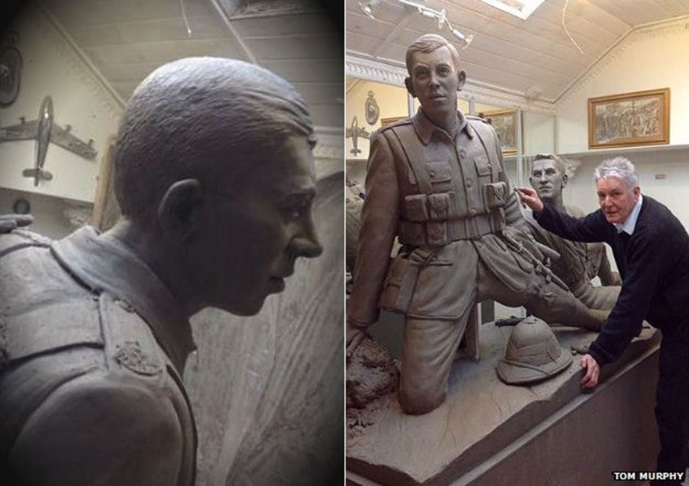 WW1 Victoria Cross hero Fred Potts statue unveiled - BBC News