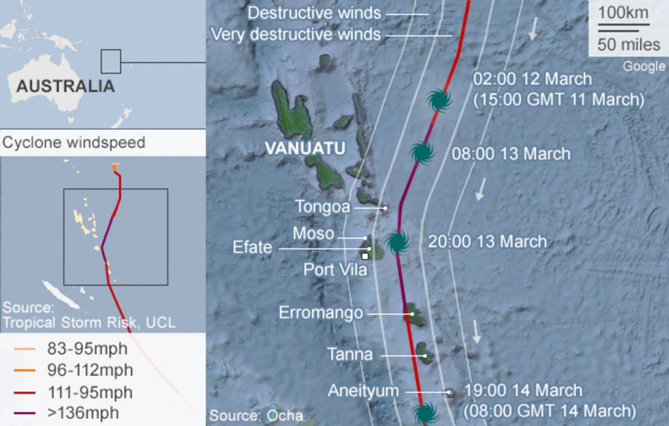 Cyclone Pam: Vanuatu islanders forced to drink saltwater - BBC News