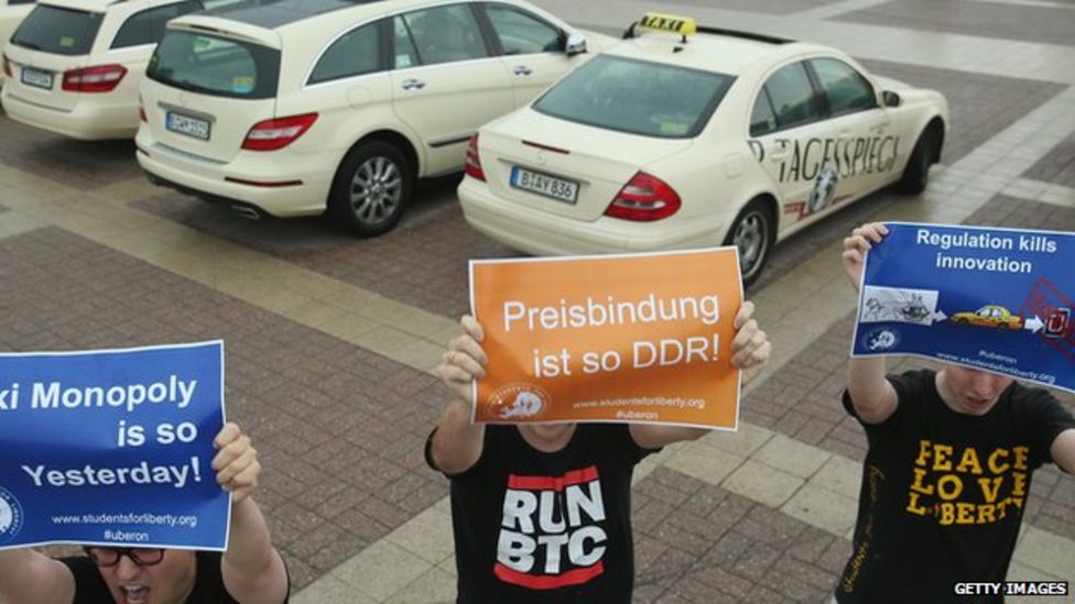 Uber banned in Germany as police swoop in other countries - BBC News