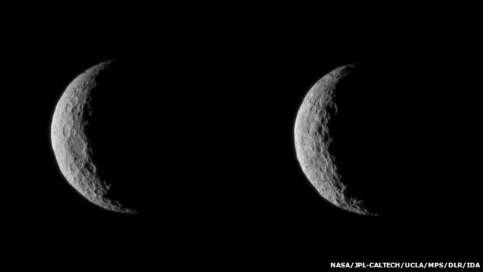 Ceres: Possible plume hints at active world - BBC News