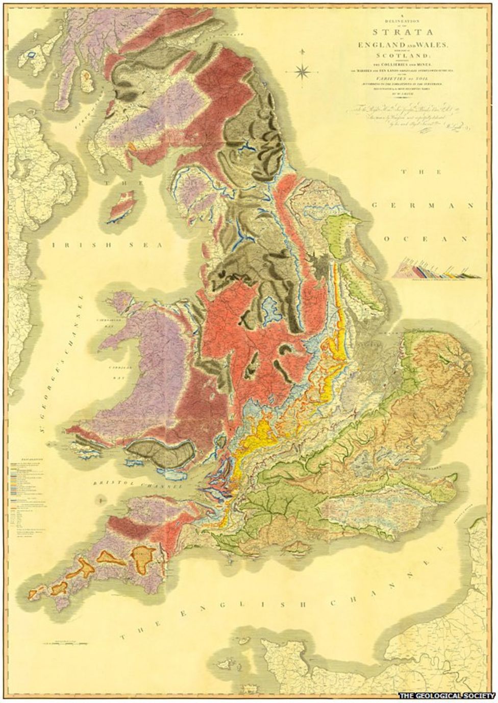 William Smith: Seminal geology map rediscovered - BBC News