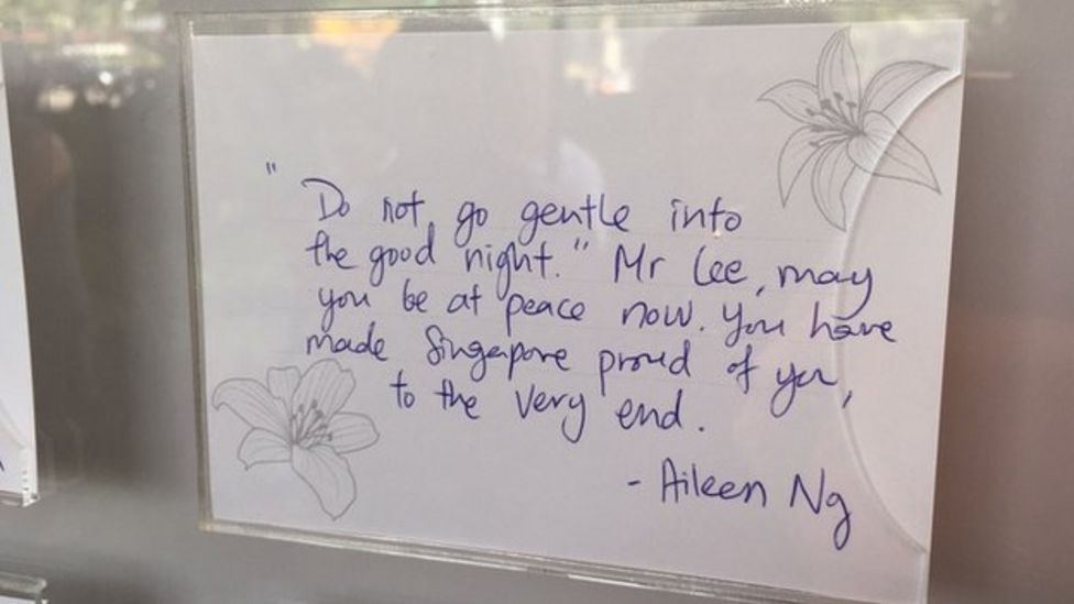 Lee Kuan Yew: Reaction in pictures and tweets - BBC News