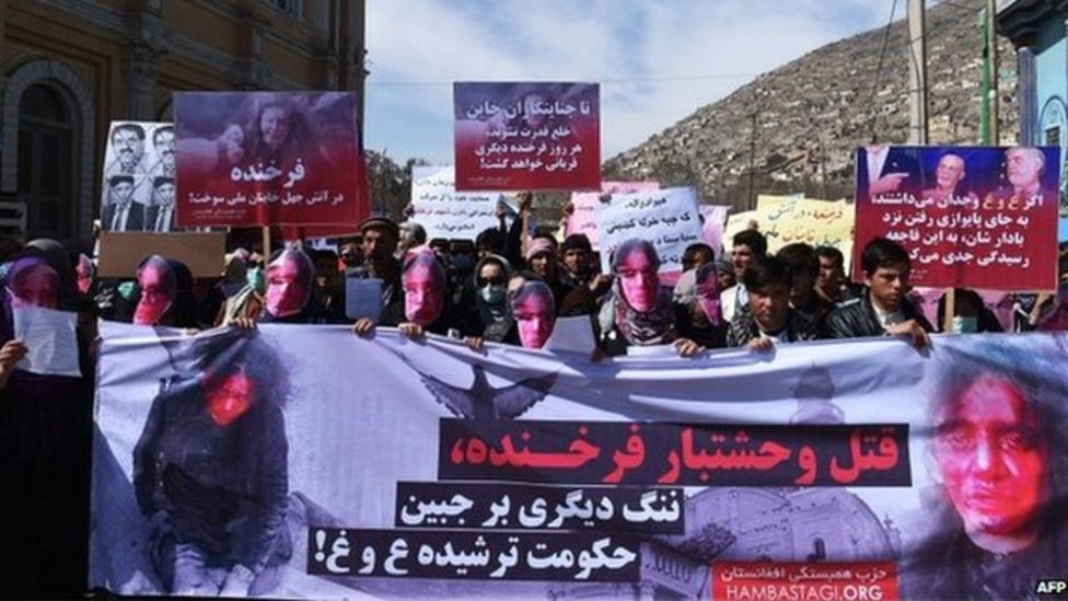 Afghan Woman Farkhunda Lynched In Kabul For Speaking Out Bbc News