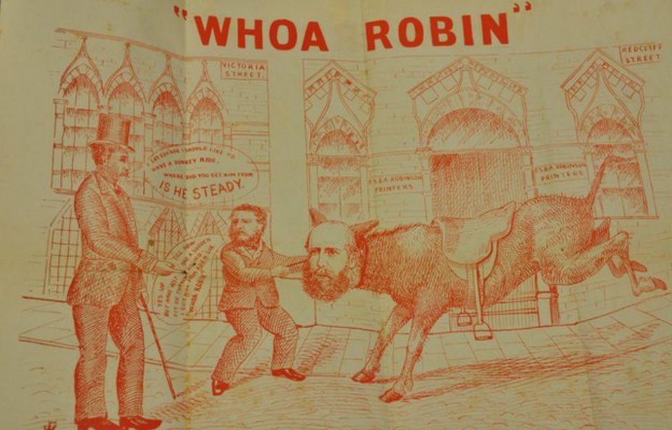 Victorian cartoons depict 'brutal' 1880 election campaign - BBC News
