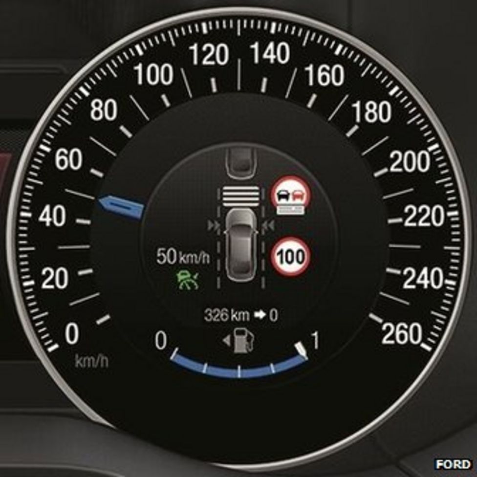Ford cars slow when they see speed-limit signs - BBC News