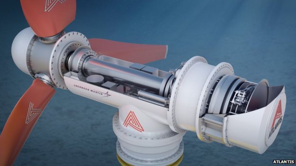 Atlantis tidal turbines to be assembled at Nigg - BBC News