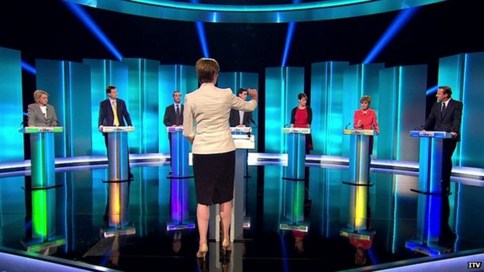 Election TV debate: Leaders clash over NHS, cuts and immigration - BBC News