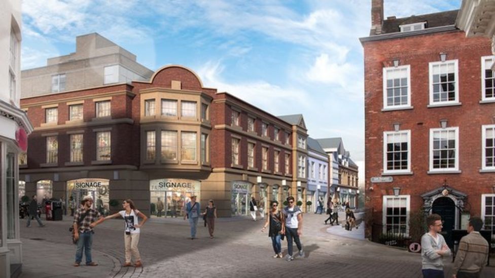 Nottingham's Broadmarsh shopping centre design unveiled - BBC News