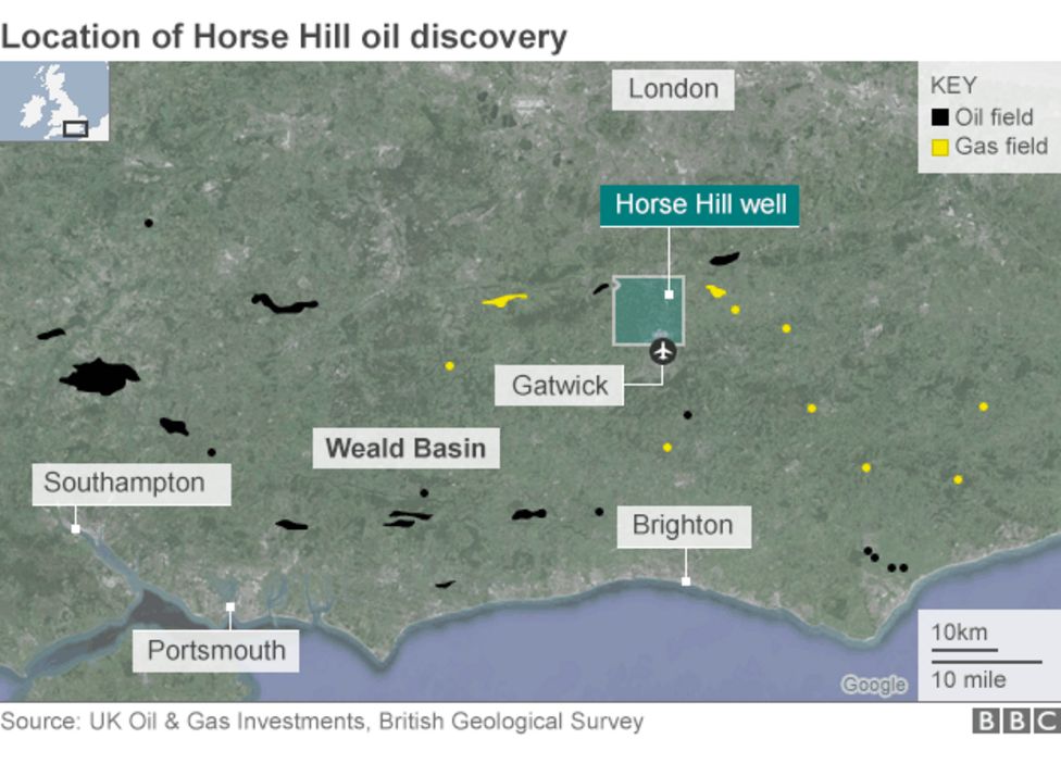 Oil discovery near Gatwick airport 'significant' - BBC News