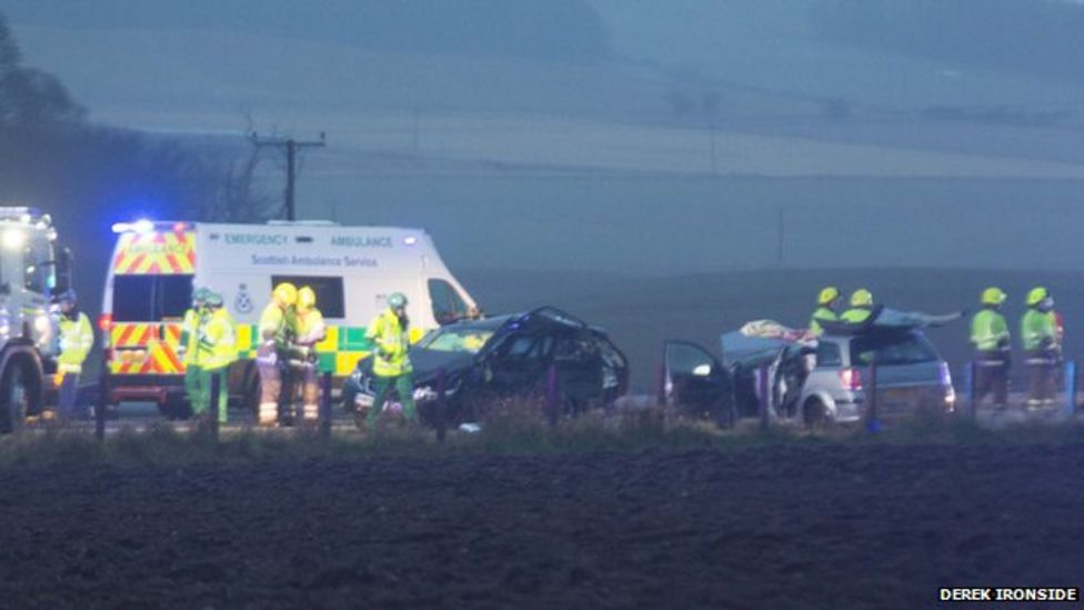 Driver who caused deaths of scientists in A90 crash sentenced - BBC News