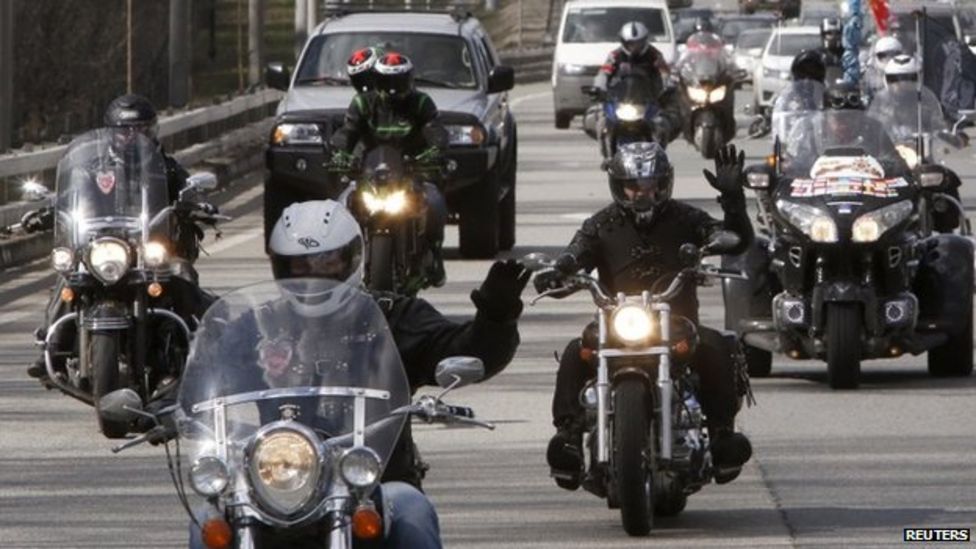 Putin-backed bikers begin controversial ride to Berlin - BBC News