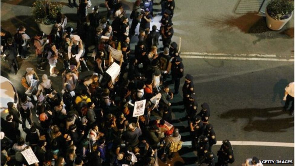 Freddie Gray protests in several US cities - BBC News