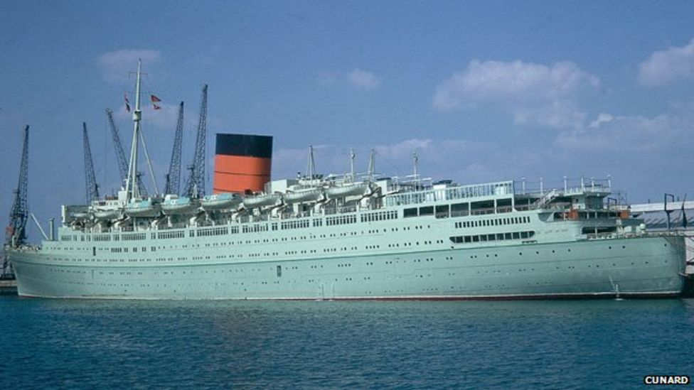 Cunard 175th anniversary exhibition in Southampton - BBC News