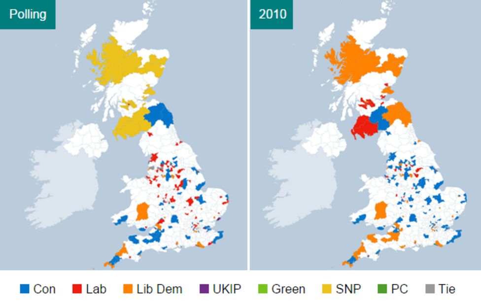 Election 2015: Mapping constituency opinion polls - BBC News