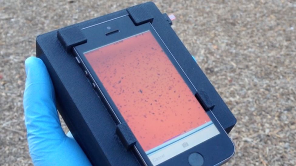 Smartphone 'scans' blood for parasites - BBC News