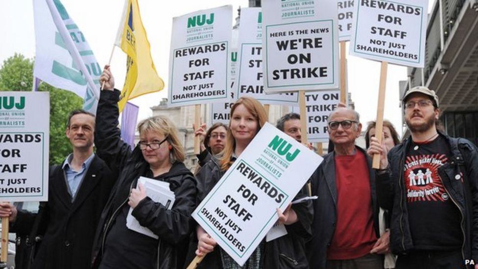 ITV staff staging 24-hour strike - BBC News