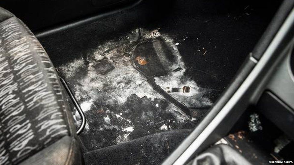 'Infested filthy' car given away as competition prize - BBC News