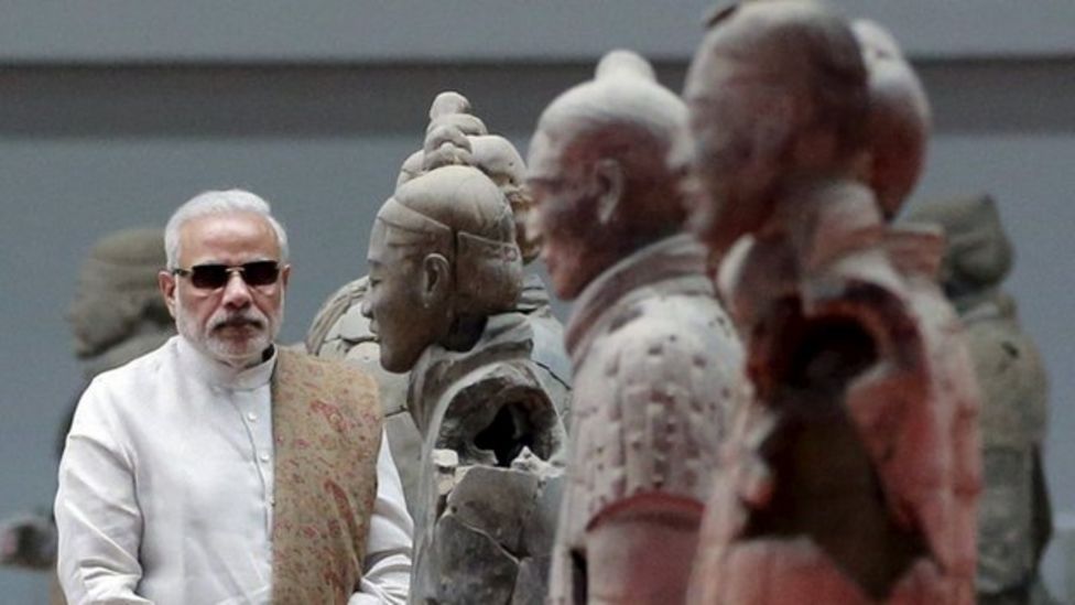 The dressing up of Narendra Modi - BBC News