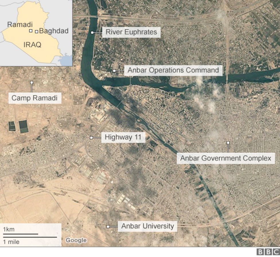 Ramadi battle: Shia militias near IS-held Iraqi city - BBC News