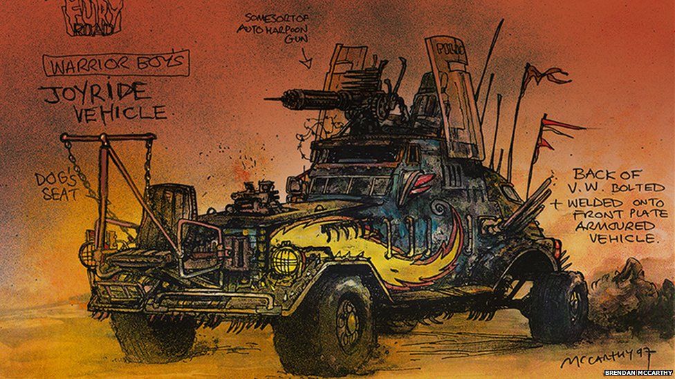 Road markings: Artwork for Mad Max Fury Road released - BBC News