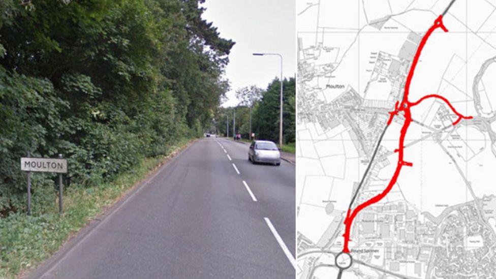 Long-awaited Isham bypass to be funded with HS2 money - BBC News