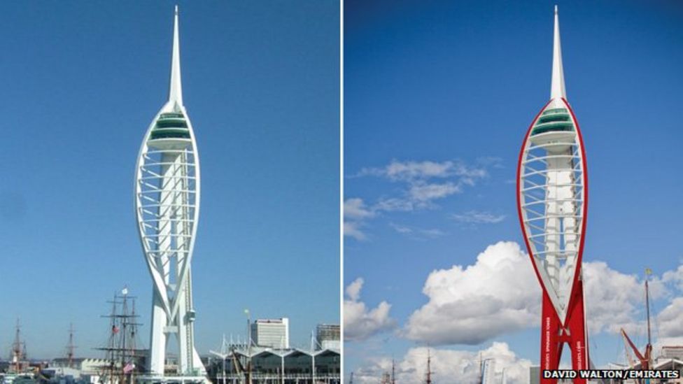 Spinnaker Tower branding: New design revealed by council - BBC News
