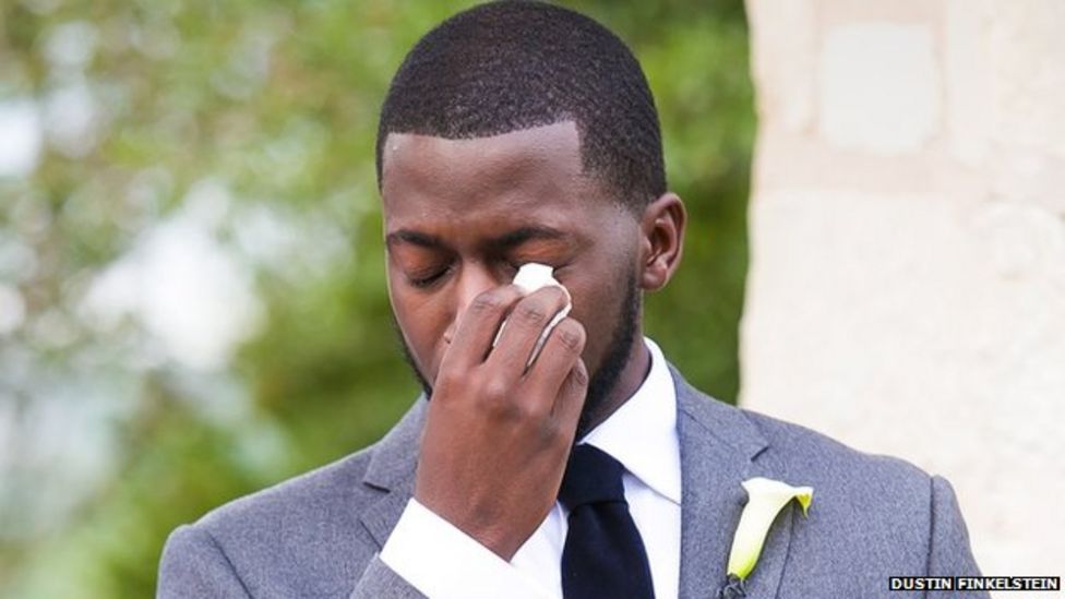 How one couple’s wedding photos became an internet meme - BBC News