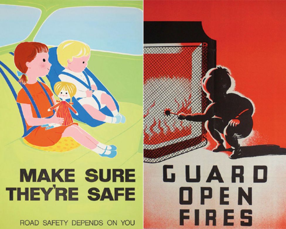 Vintage Rospa safety posters found in warehouse to be published - BBC News