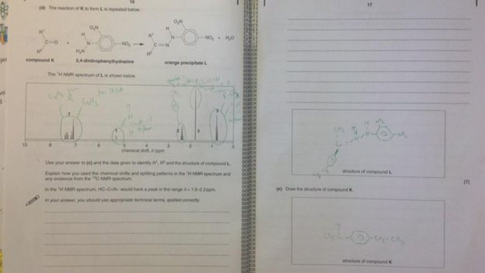 Tough A-level chemistry exam sparks Twitter tears - BBC News