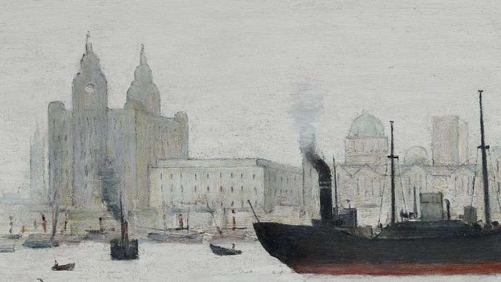 LS Lowry in University of Salford's art exhibition - BBC News