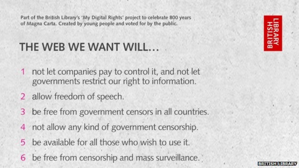 Digital Magna Carta 'Top 10' clauses revealed - BBC News