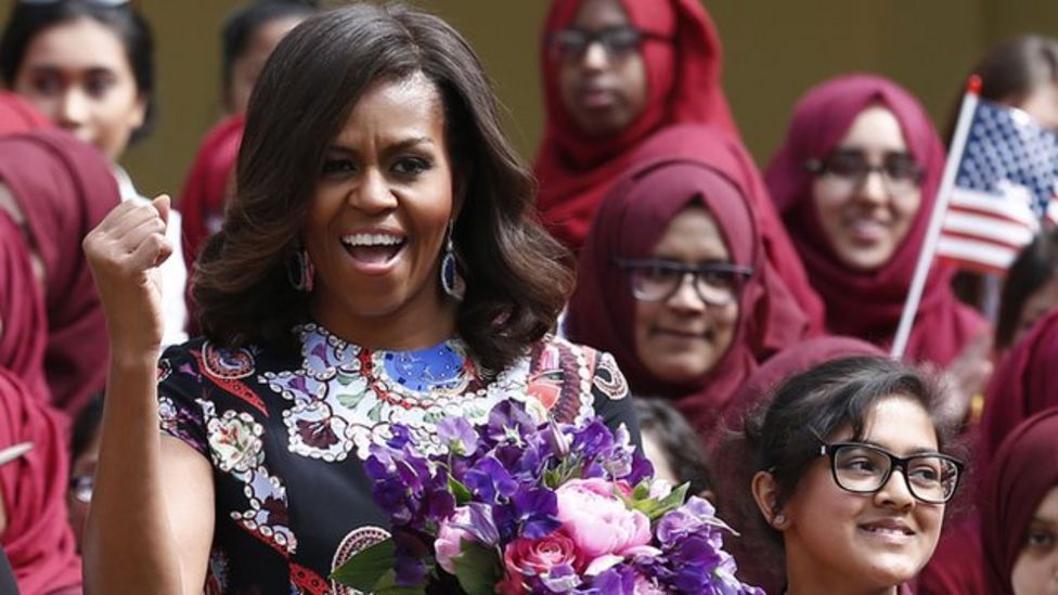 Education key, Michelle Obama tells London schoolgirls - BBC News