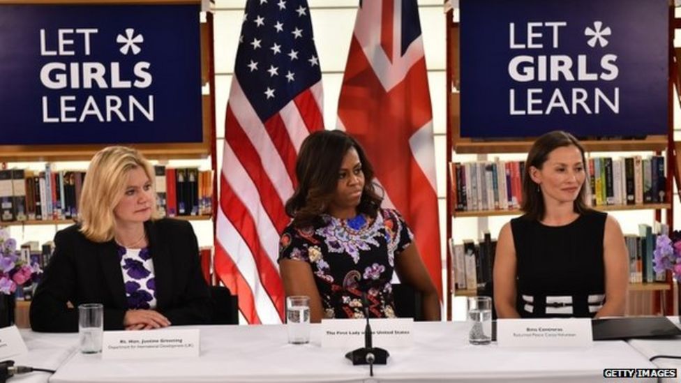 Education key, Michelle Obama tells London schoolgirls - BBC News