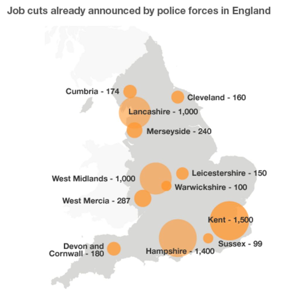 Cutting England's police forces - BBC News