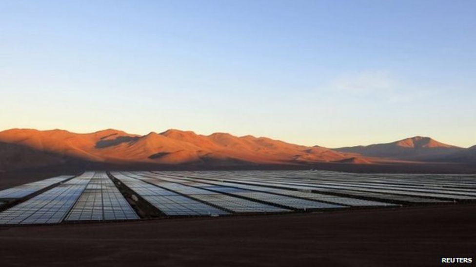 Chile launches its biggest wind farm - BBC News