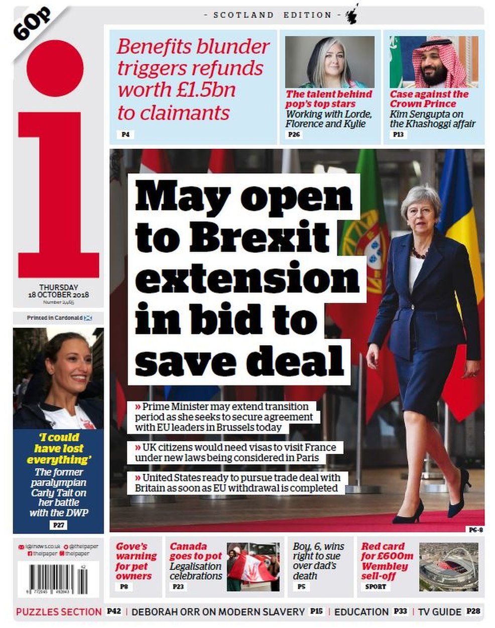 The Papers: Autistic woman 'pimped out' and Brexit extra time - BBC News