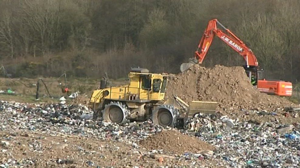 Devon could run out of landfill space in six years - BBC News
