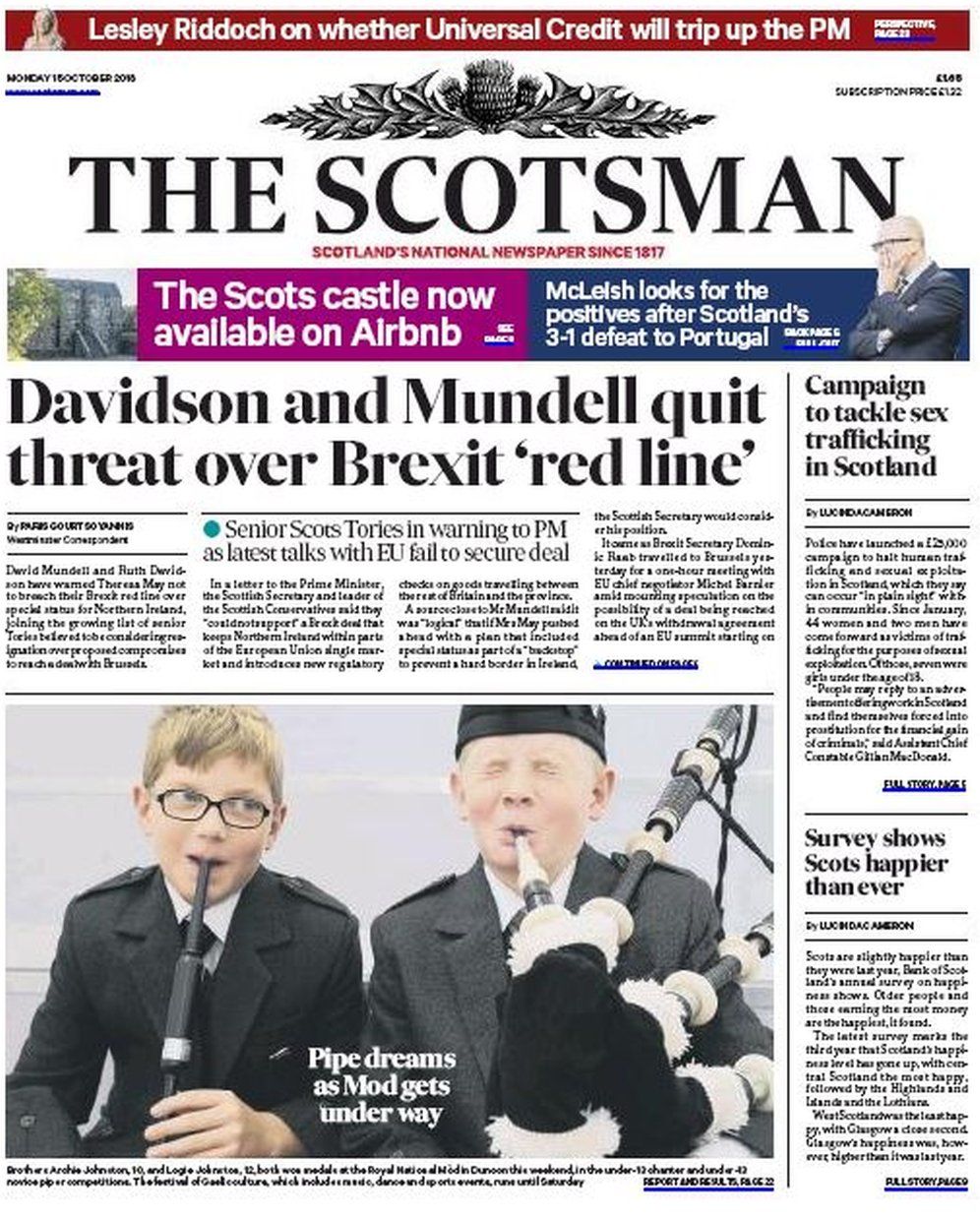 Senior Scots Tories 'threaten to quit' over Brexit - BBC News