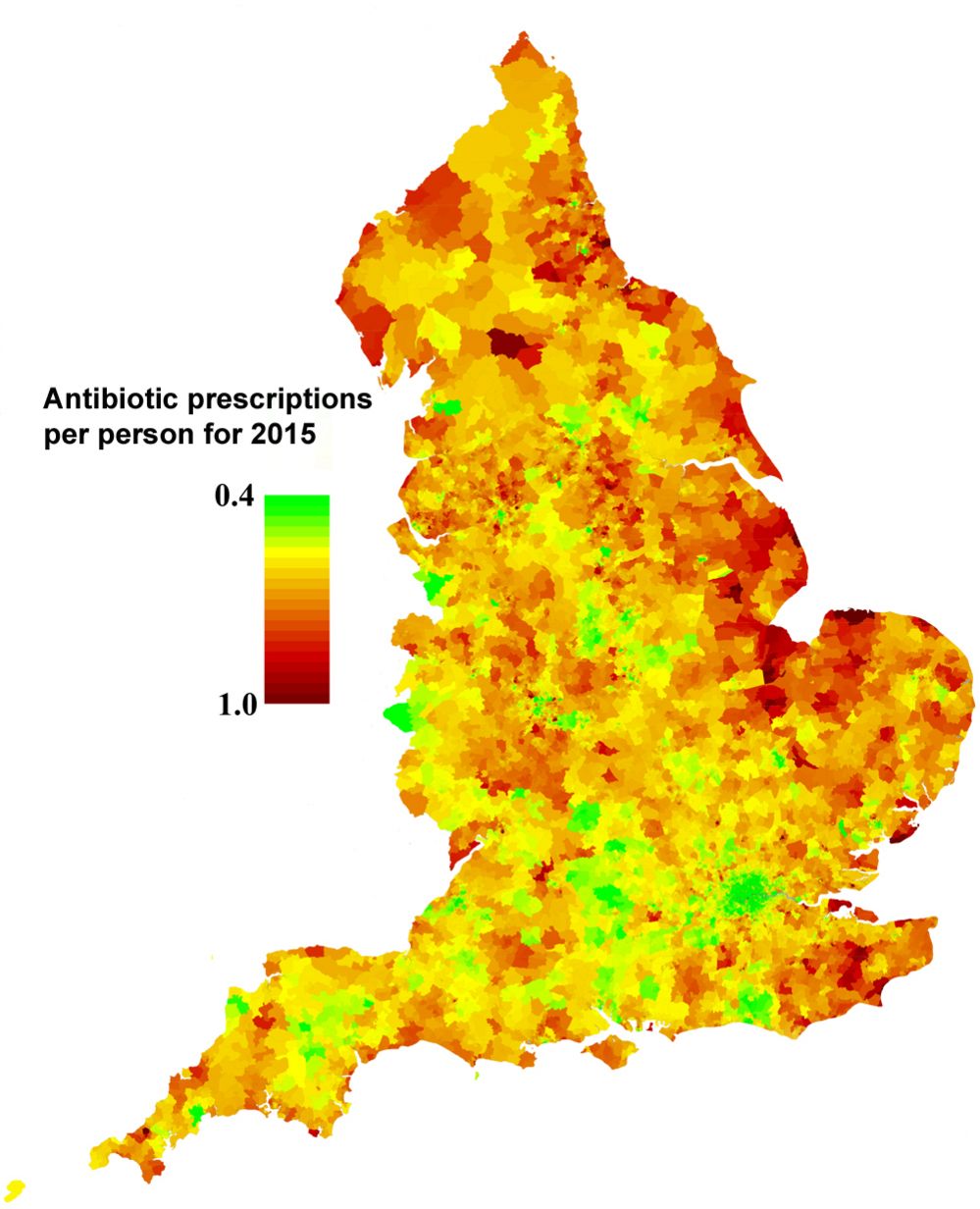 Antibiotic surge revealed by seasonal maps - BBC News