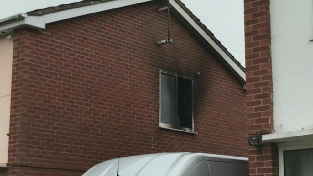 Woman, and boy, 12, critical after house fire near Evesham - BBC News