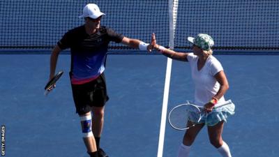 US Open 2018: Jamie Murray and Bethanie Mattek-Sands reach mixed doubles final - BBC Sport
