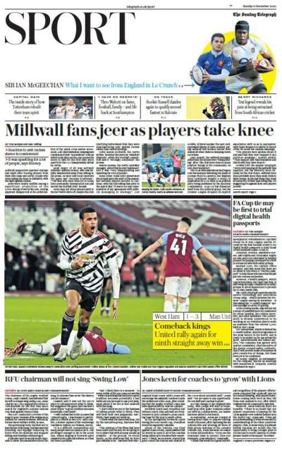 Sunday's back pages - BBC Sport