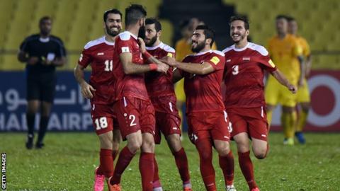 World Cup qualifying: Syria beat Qatar to keep hopes alive - BBC Sport